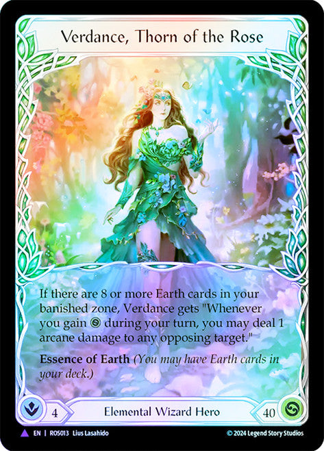 [MARVEL] Verdance, Thorn of the Rose - ROS013 - Flesh and Blood Rosett ...
