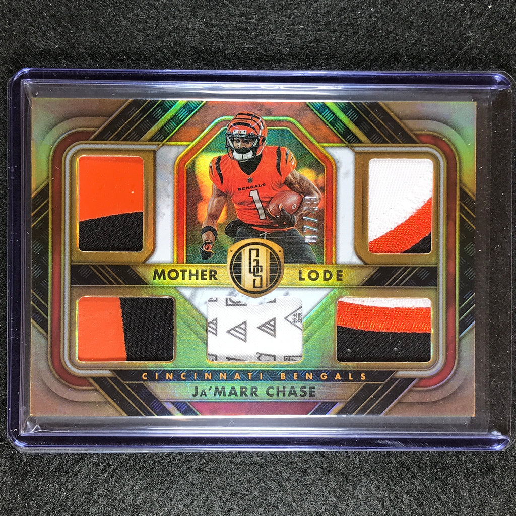 2023 Gold Standard Nfl Jamarr Chase Mother Lode Relic Patch White Gold ...