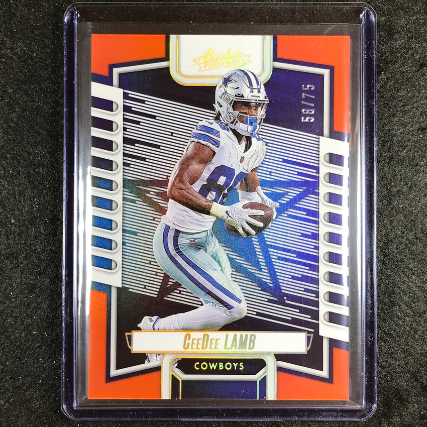 2023 Absolute Football CEEDEE LAMB Base Orange Spectrum 58/75 – Cherry ...