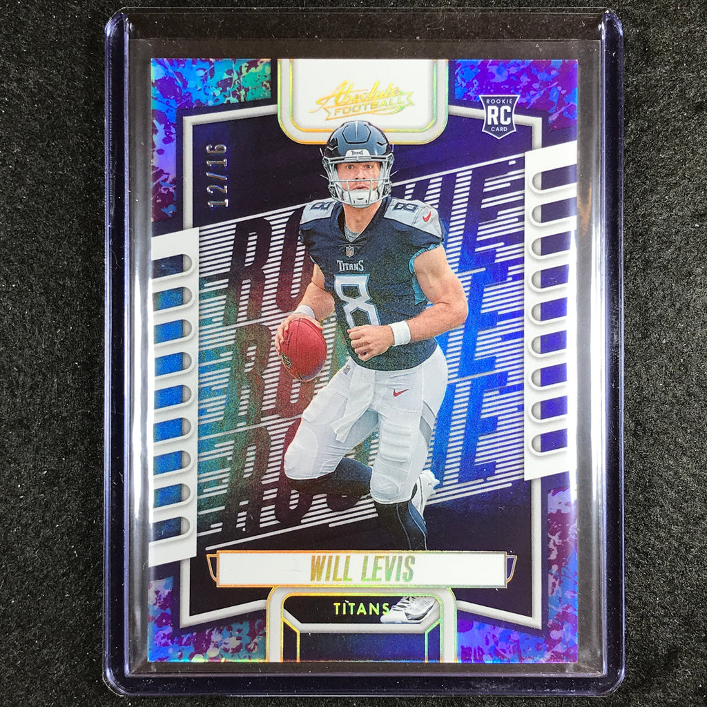 2023 Absolute Football WILL LEVIS Rookie Base Splash Spectrum 12/16 ...