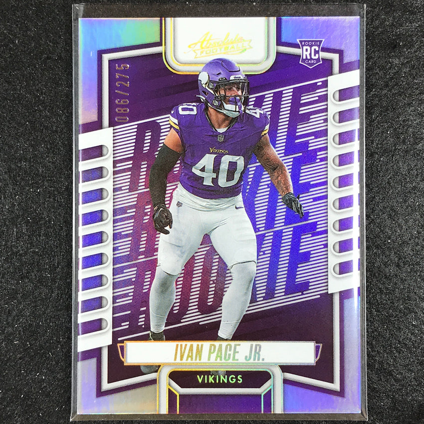 2023 Absolute Football Ivan Pace Jr. Rookie Base Silver 86/275 – Cherry ...