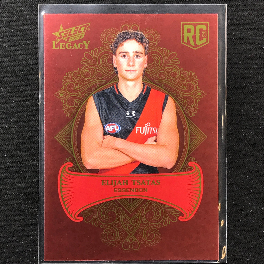 2023 Legacy Afl Elijah Tsatas Legacy Plus Rookie 230/425 – Cherry ...