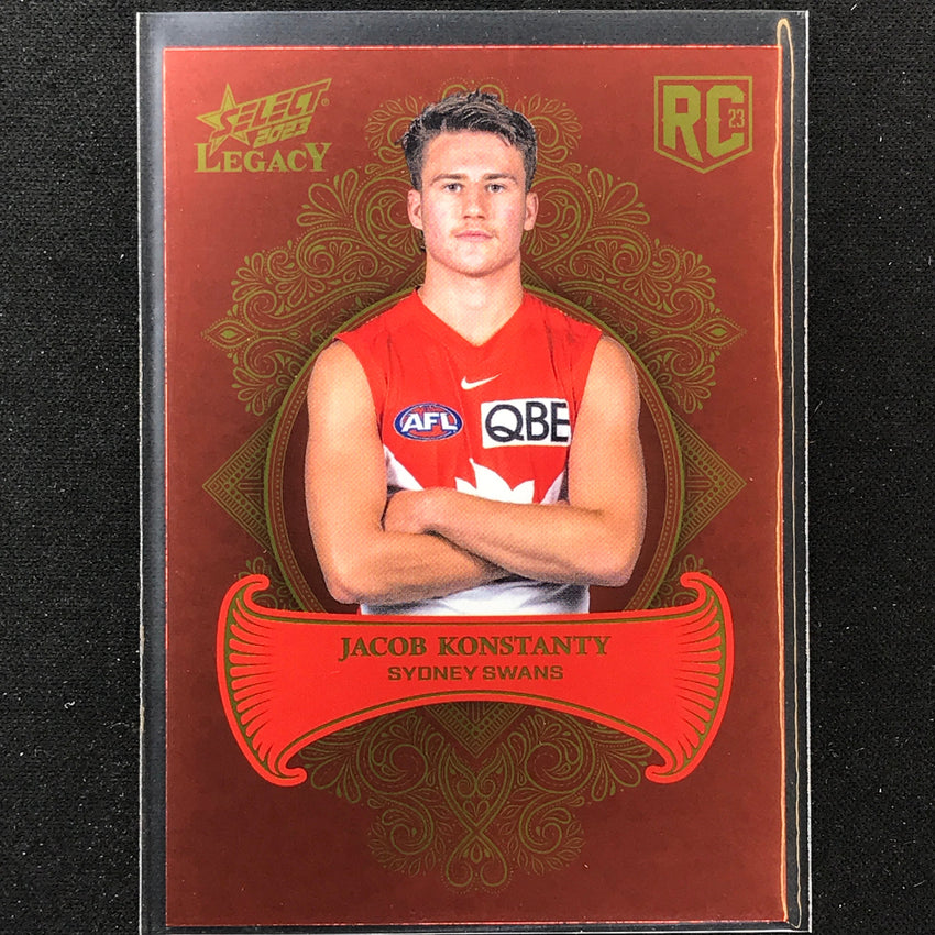 2023 Legacy Afl Jacob Konstanty Legacy Plus Rookie 300/425 – Cherry ...