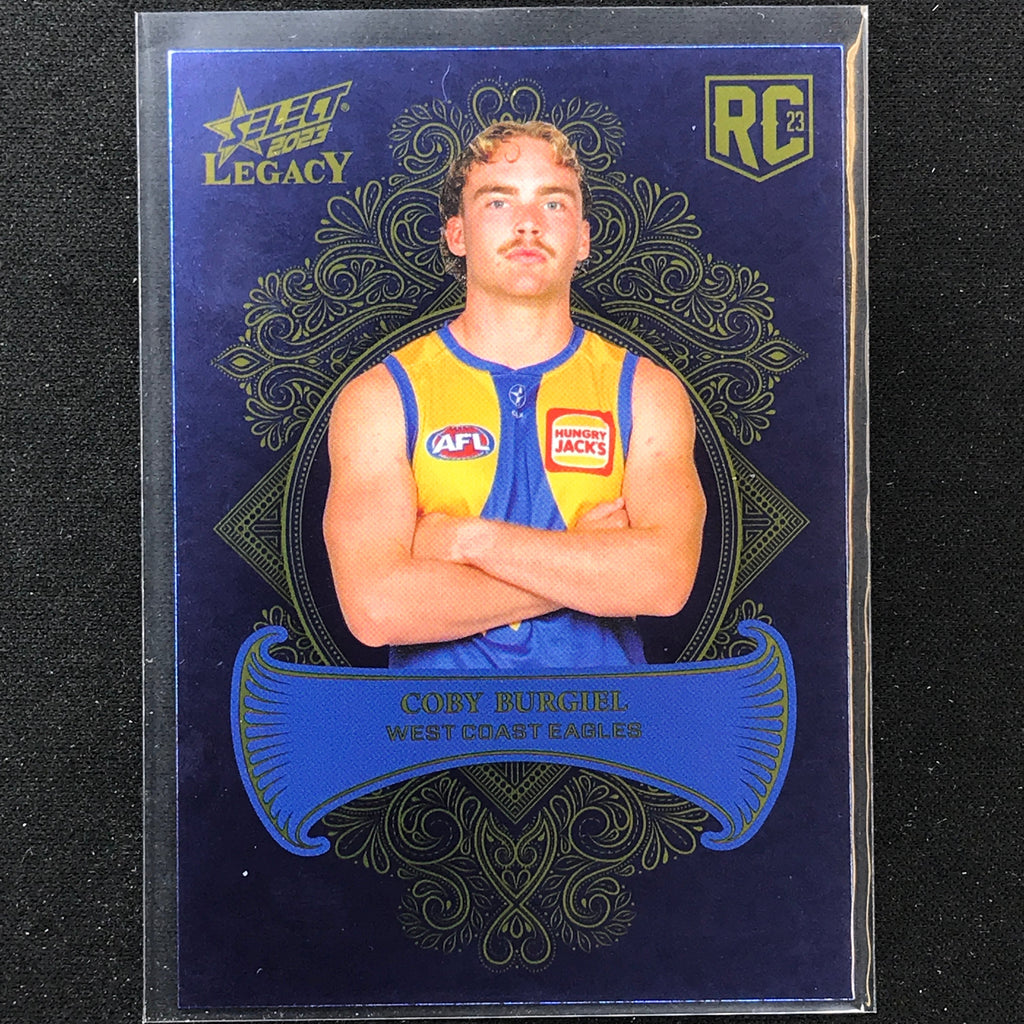 2023 Legacy Afl Coby Burgiel Legacy Plus Rookie 43/425 – Cherry ...