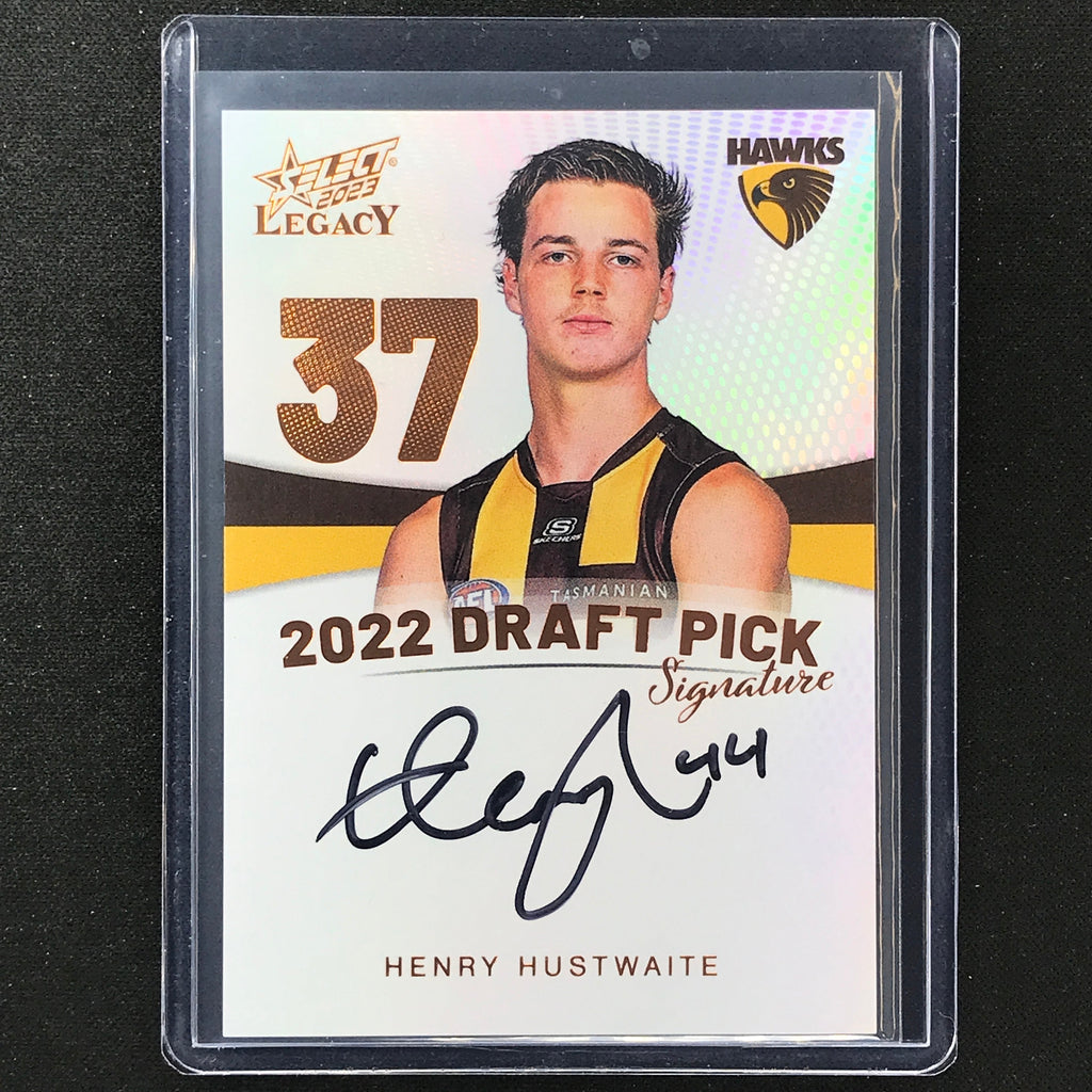 2023 Legacy Afl Henry Hustwaite 2022 Draft Pick Signature Auto Copper ...