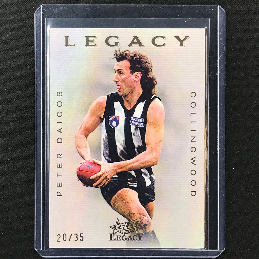 2023 Legacy Afl Peter Daicos Legacy Historical Ssp 20/35 – Cherry ...
