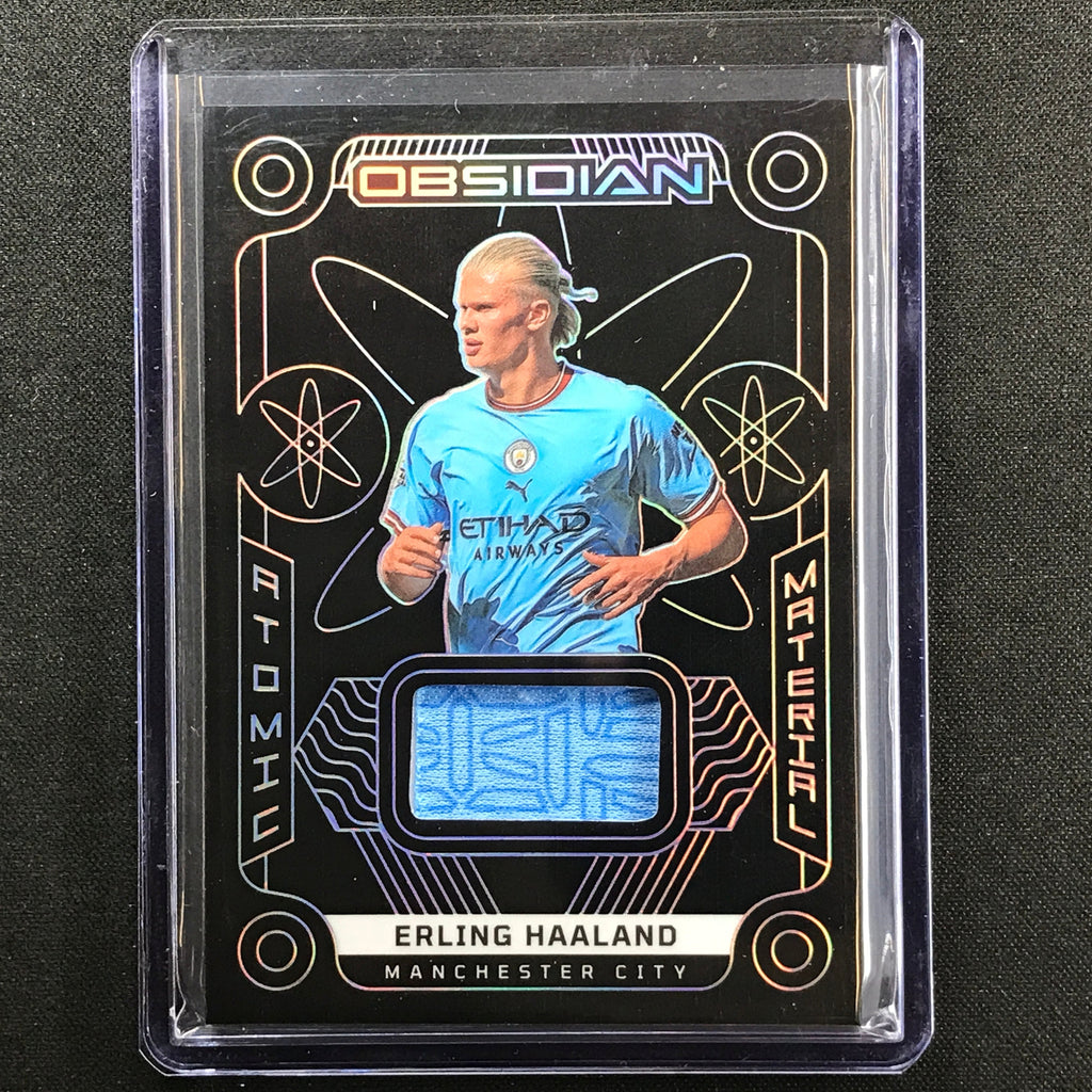 2022-23 Obsidian Erling Haaland Atomic Material Relic Silver 61/199 ...