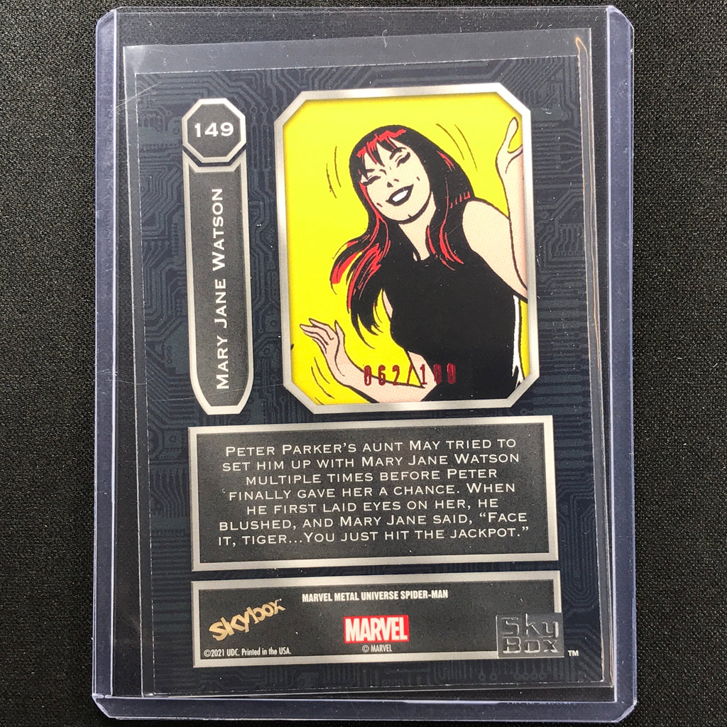 2021-2022 Marvel Spider-man Metal Mary Jane Watson Precious Gems Pmg R ...