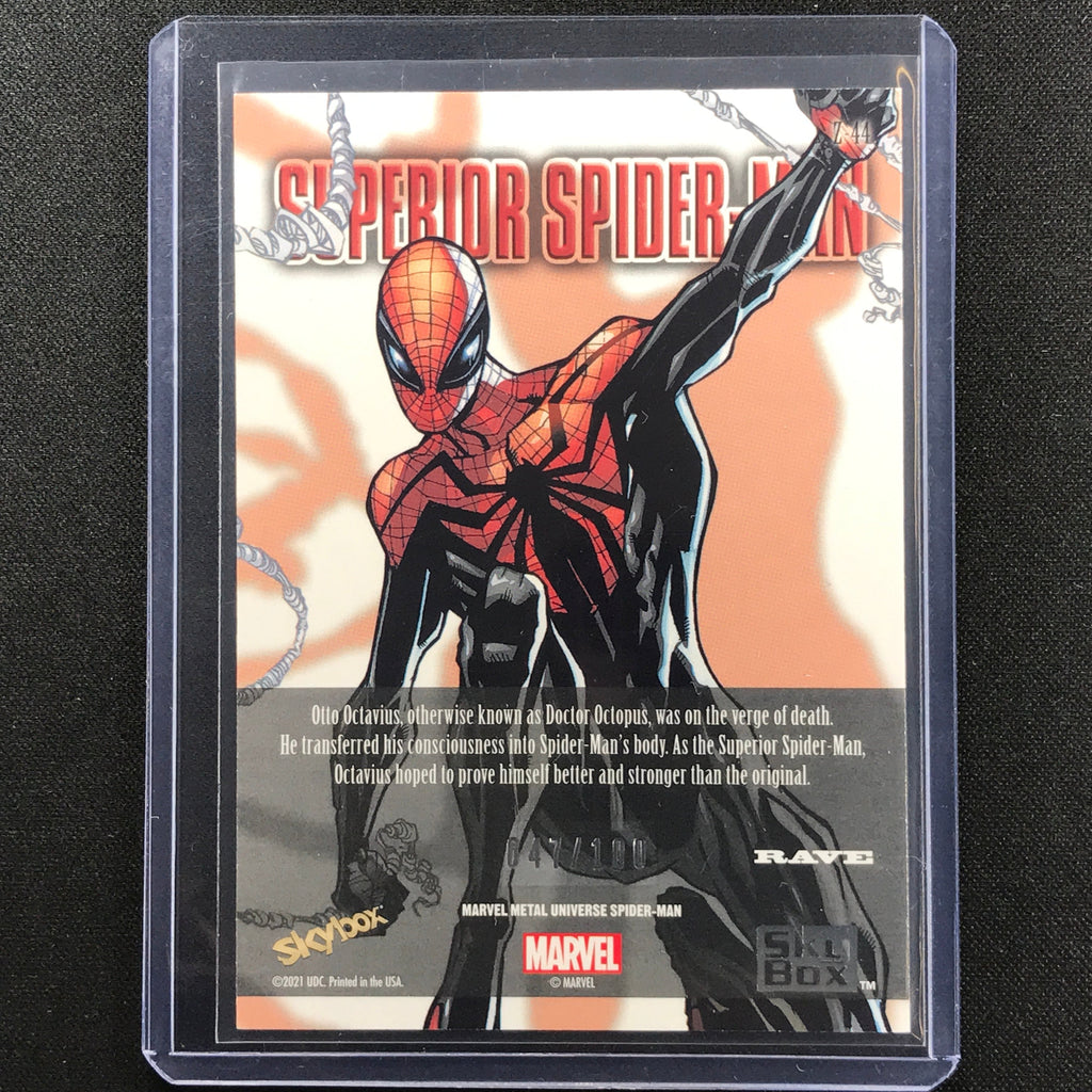2021-2022 Marvel Spider-man Metal Superior Spider-man Z-force Rave 47 ...