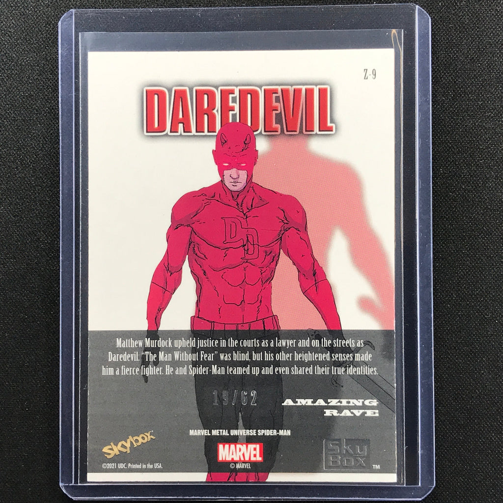 2021-2022 Marvel Spider-man Metal Universe Daredevil Z-force Amazing R ...