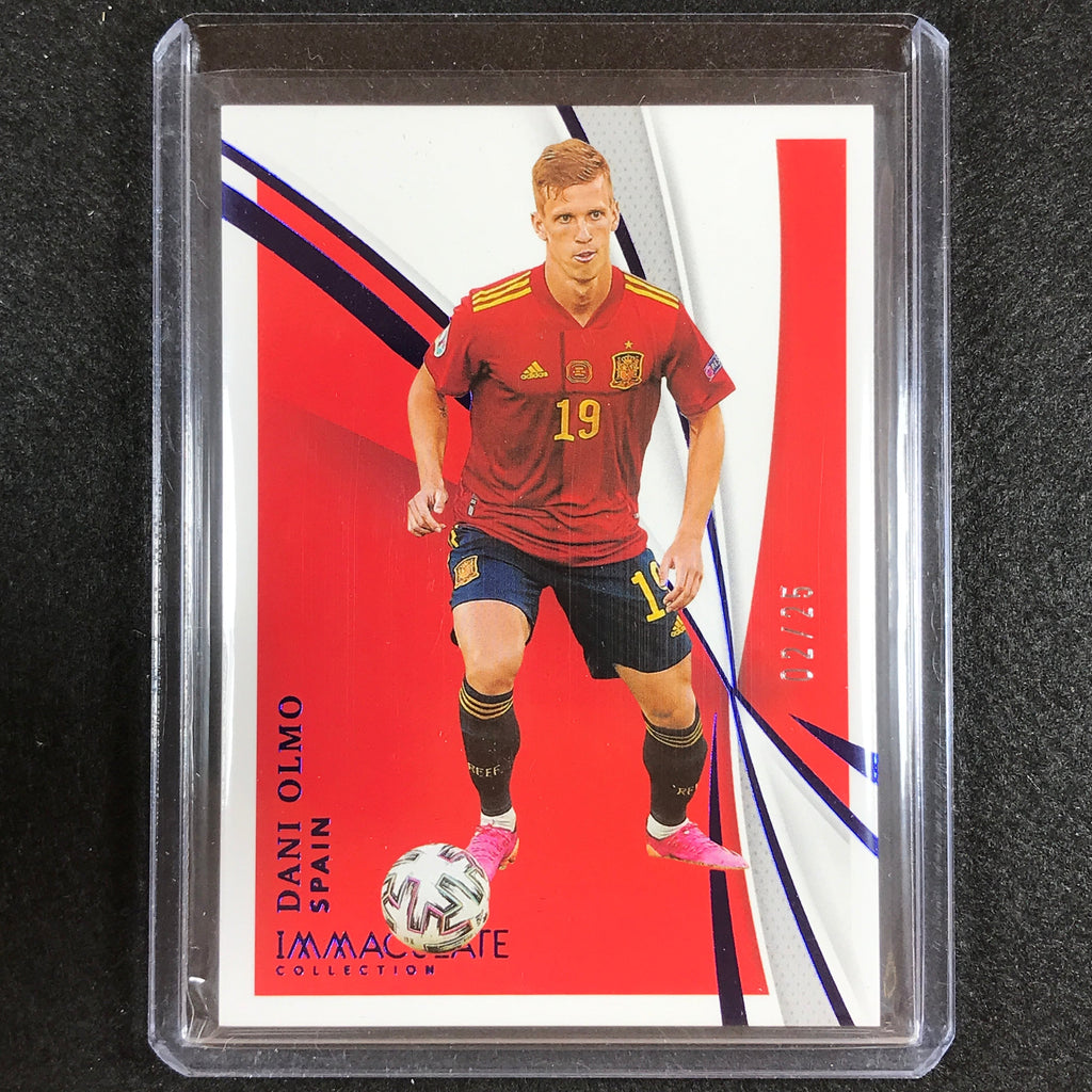 2021 Immaculate Dani Olmo Base Sapphire 2/25 – Cherry Collectables