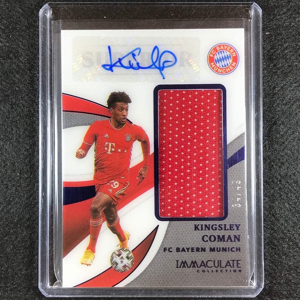 2021 Immaculate Kingsley Coman Superior Swatch Signatures Auto Sapphir ...