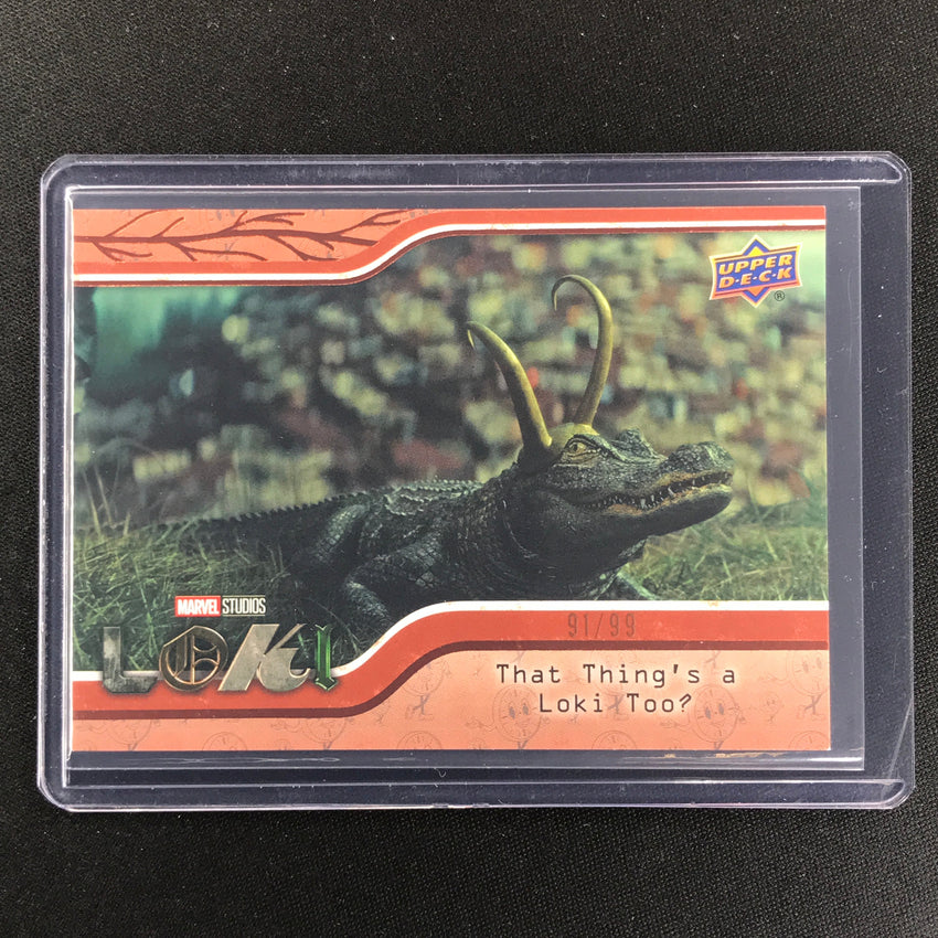 2023 Loki Season 1 THAT THING'S A LOKI, TOO? Base Miss Minutes 91/99 ...