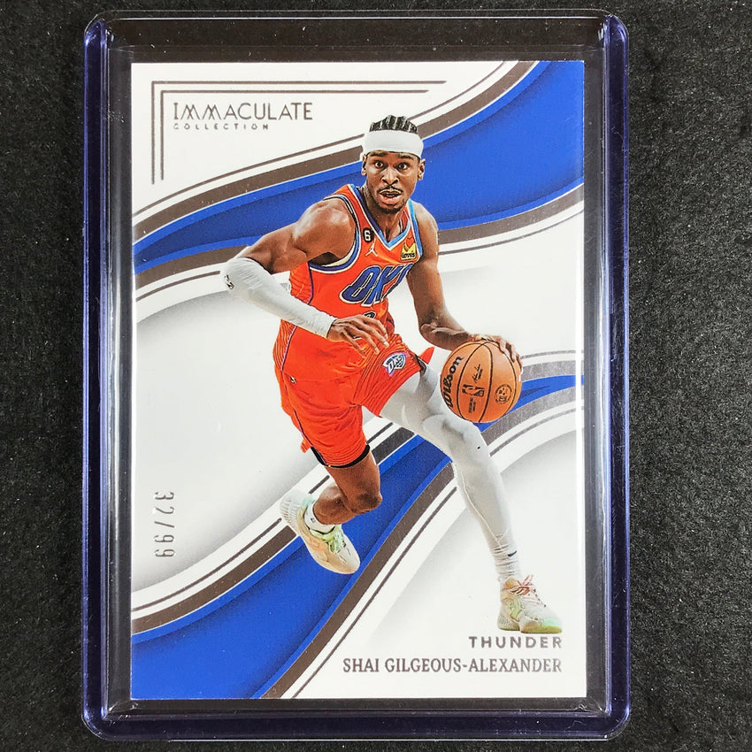 2022-23 Immaculate Shai Gilgeous-alexander Base 32/99 – Cherry Collectables