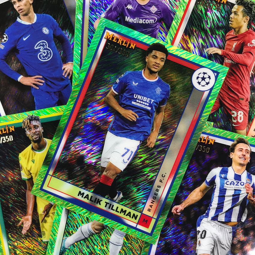 2022-23 Merlin Chrome Uefa Kevin De Bruyne Neon Green Shimmer /350 No ...