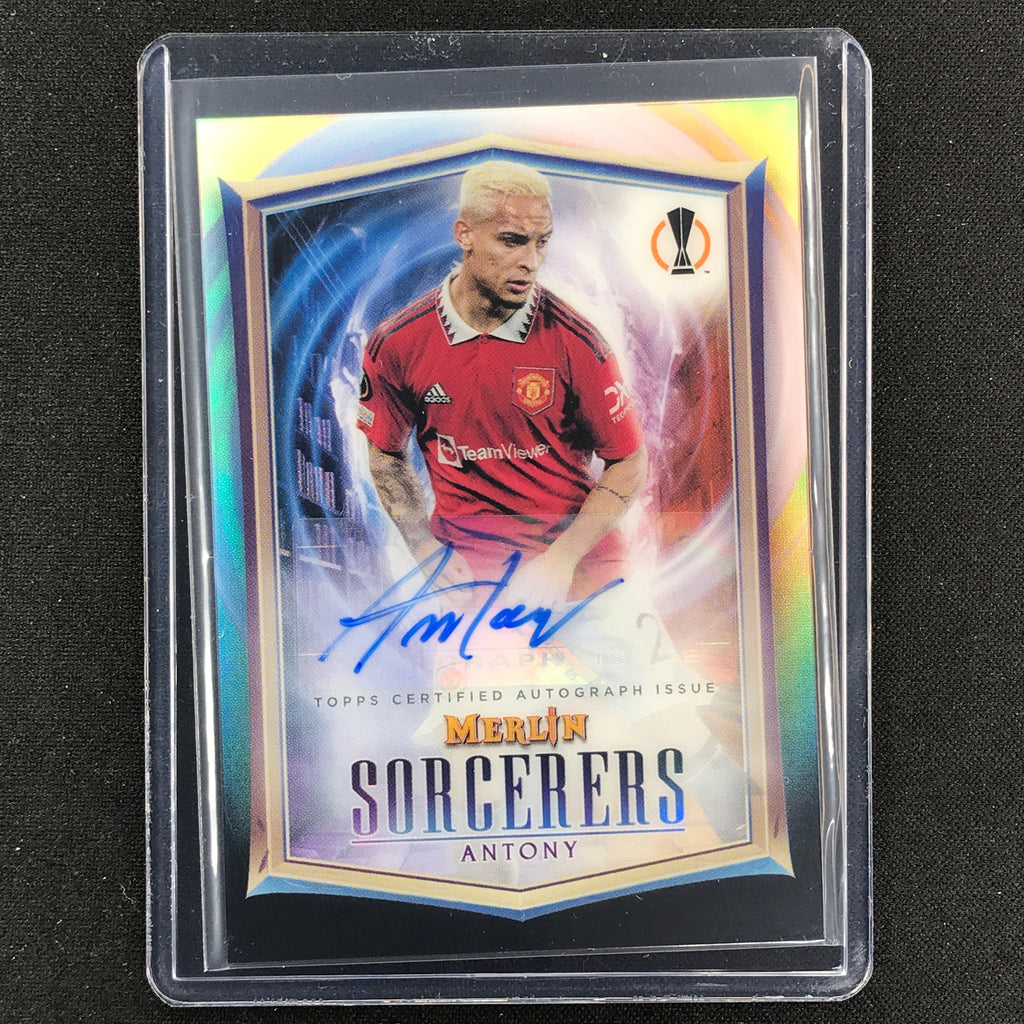 2022-23 Merlin Chrome UEFA ANTONY Sorcerers Auto Refractor #ANT ...