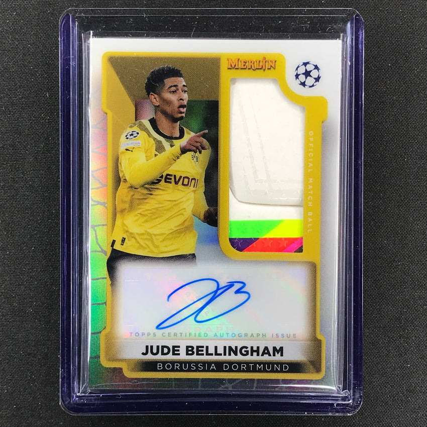 2022-23 Merlin Chrome Uefa Jude Bellingham Merlins Match Ball Relic Au ...