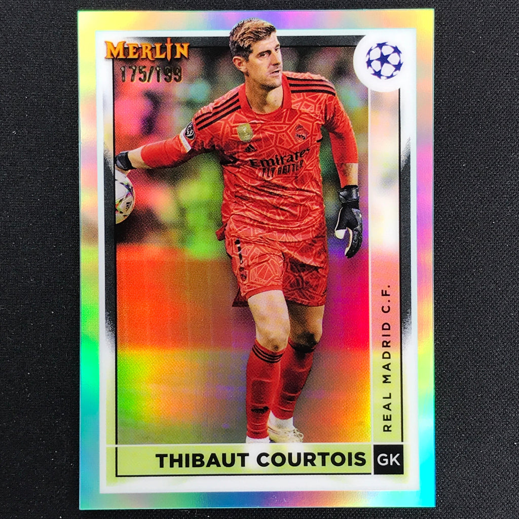 2022-23 Merlin Chrome UEFA THIBAUT COURTOIS Aqua /199 #117 – Cherry ...
