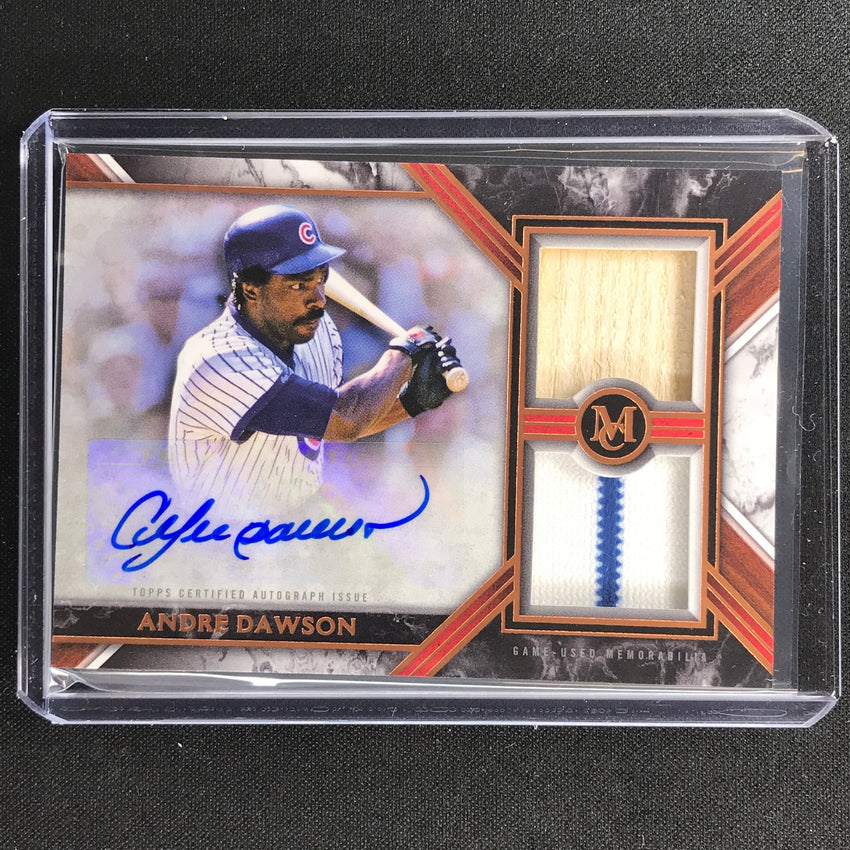 2022 Museum Collection ANDRE DAWSON Signature Swatch Dual Relic Auto 5 ...