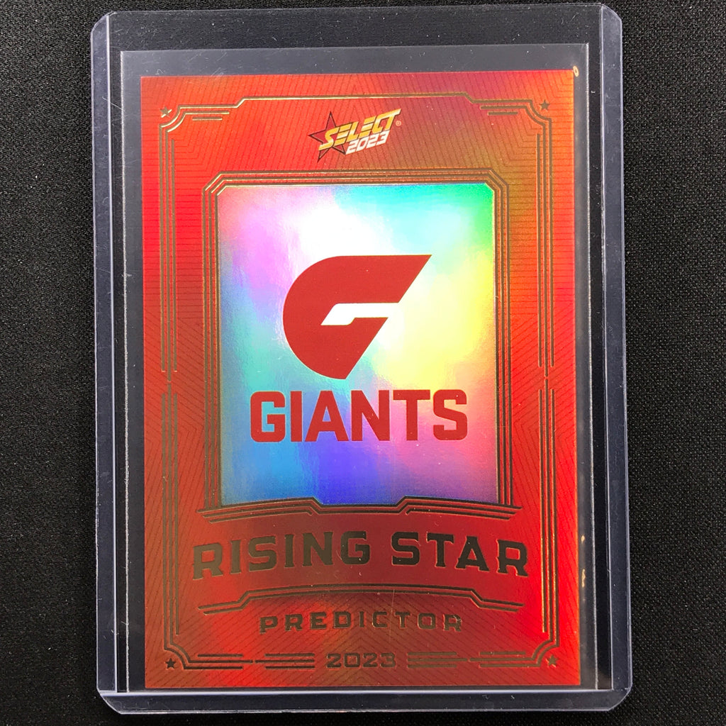 2023 Footy Stars Gws Giants Rising Star Predictor Gold 197/260 – Cherry ...