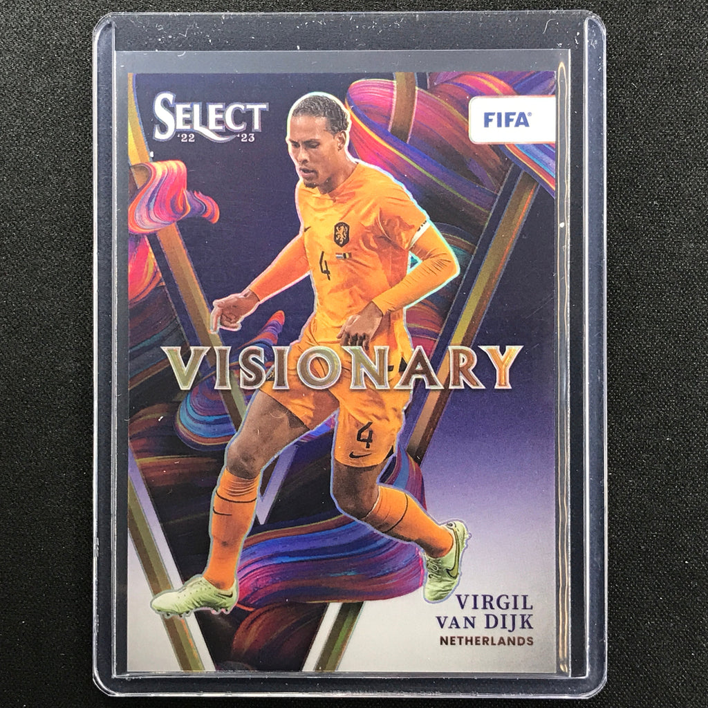 2022-23 Select FIFA VIRGIL VAN DIJK Visionary Silver SSP #22 – Cherry Collectables