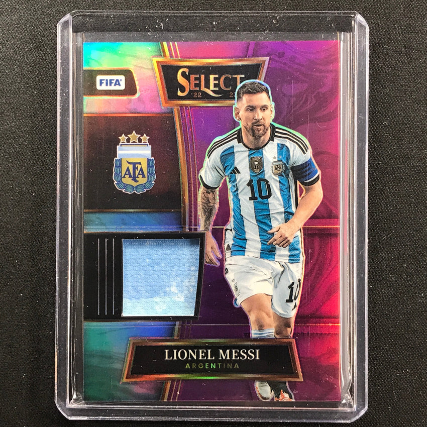 2022-23 Select Fifa Lionel Messi Swatches Jersey Relic Purple 32/49 – Cherry Collectables
