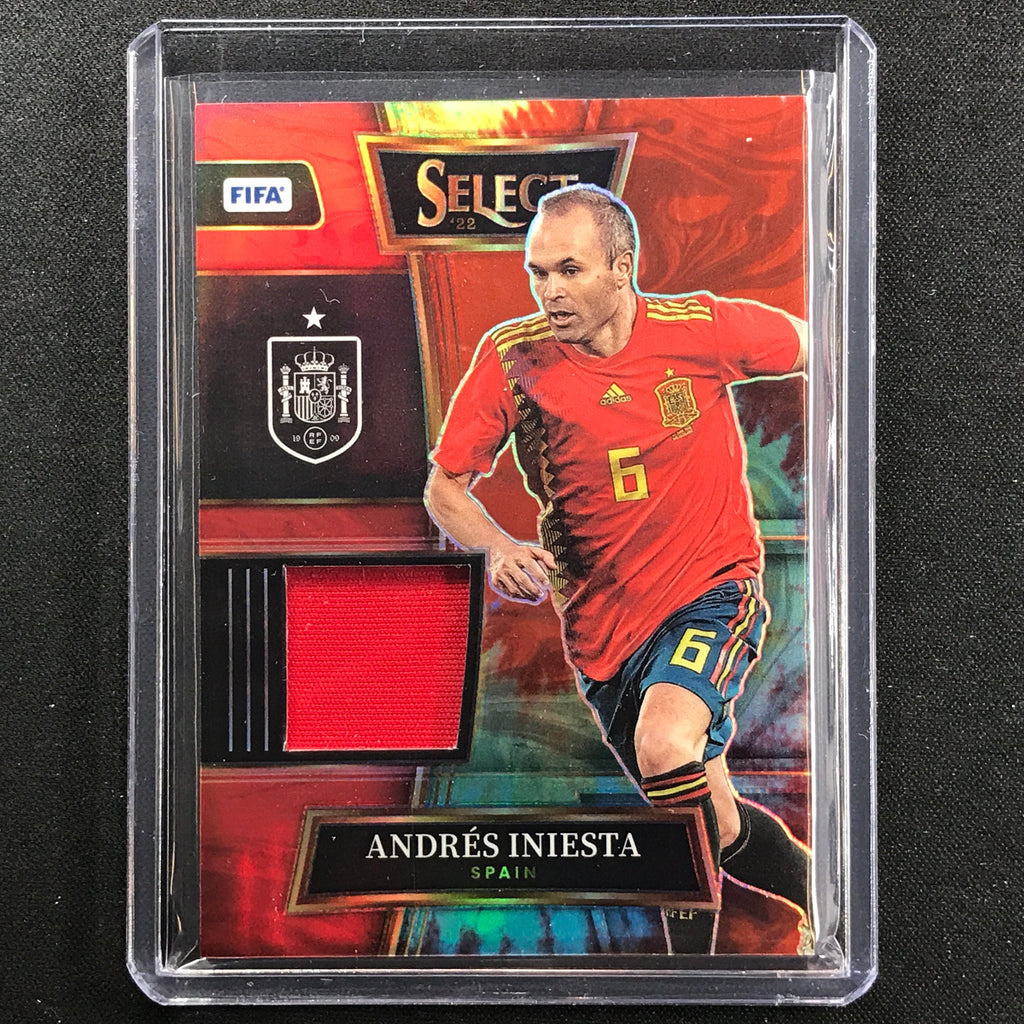 2022-23 Select FIFA ANDRES INIESTA Swatches Jersey Relic Tie-Dye 12/25 ...
