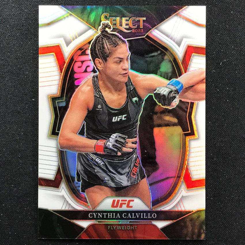 2023 Select UFC CYNTHIA CALVILLO Concourse White /125 #22 – Cherry ...