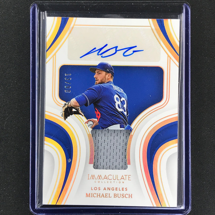2023 Immaculate Mlb Michael Busch Materials Signatures Relic Auto 13/9 ...