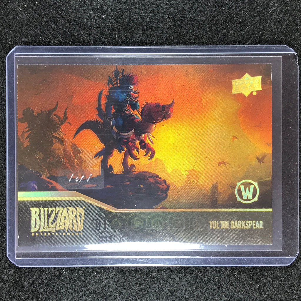 2023 Upper Deck Blizzard Legacy Voljin Darkspear Gold Spectrum 1/1 ...