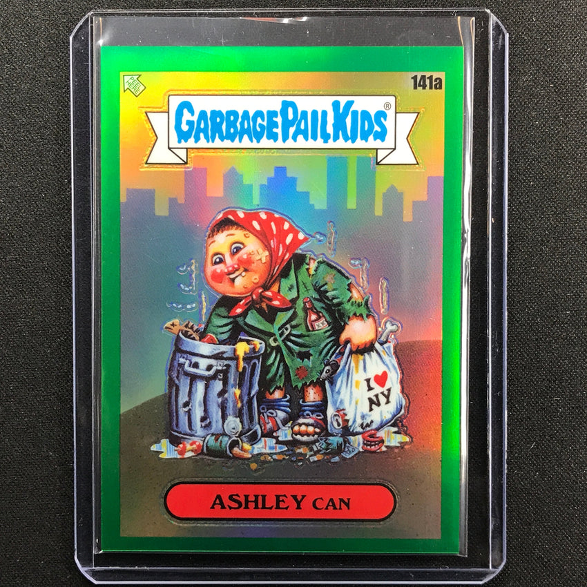 2021 Chrome Garbage Pail Kids Gpk Os4 Ashley Can Green /299 No 141a ...