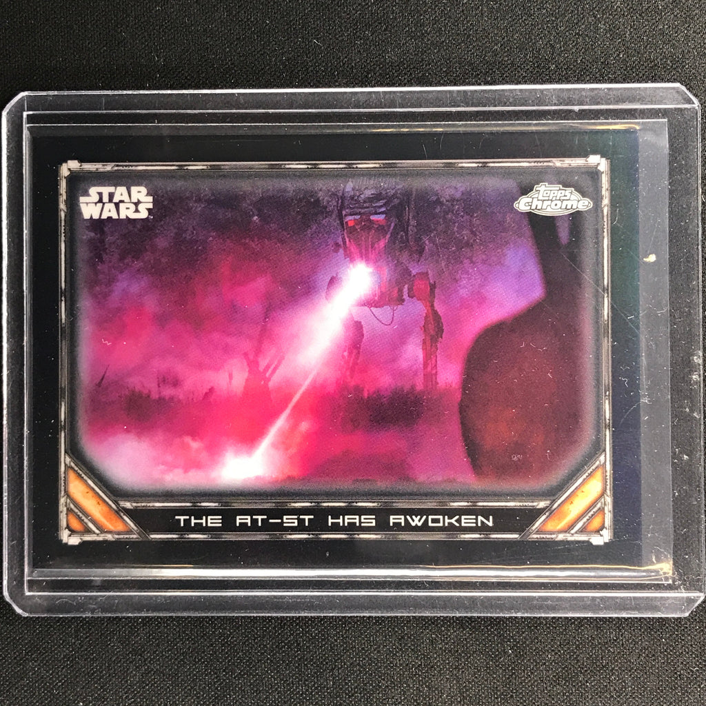 2022 Chrome Star Wars Mandalorian Beskar The At-st Has Awoken Black 8 ...