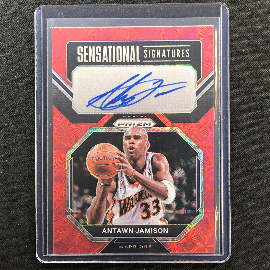 2022-23 Prizm ANTAWN JAMISON Sensational Signatures Auto Choice Red Sc ...