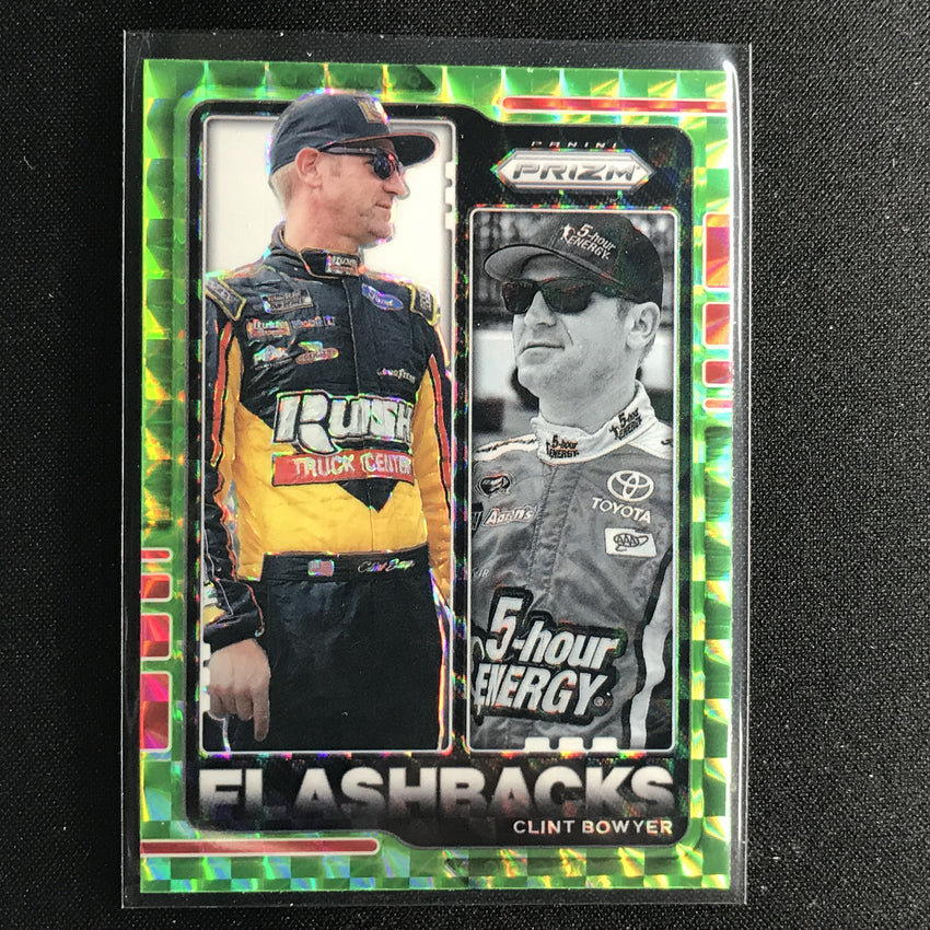 2021 Prizm Racing CLINT BOWYER Flashbacks Green Reactive #78 – Cherry ...