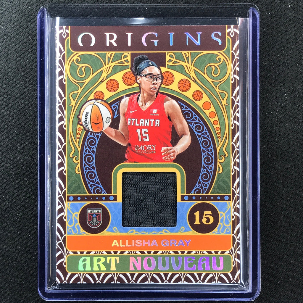 2023 Origins Wnba Allisha Gray Art Nouveau Memorabilia Patch Base No A ...