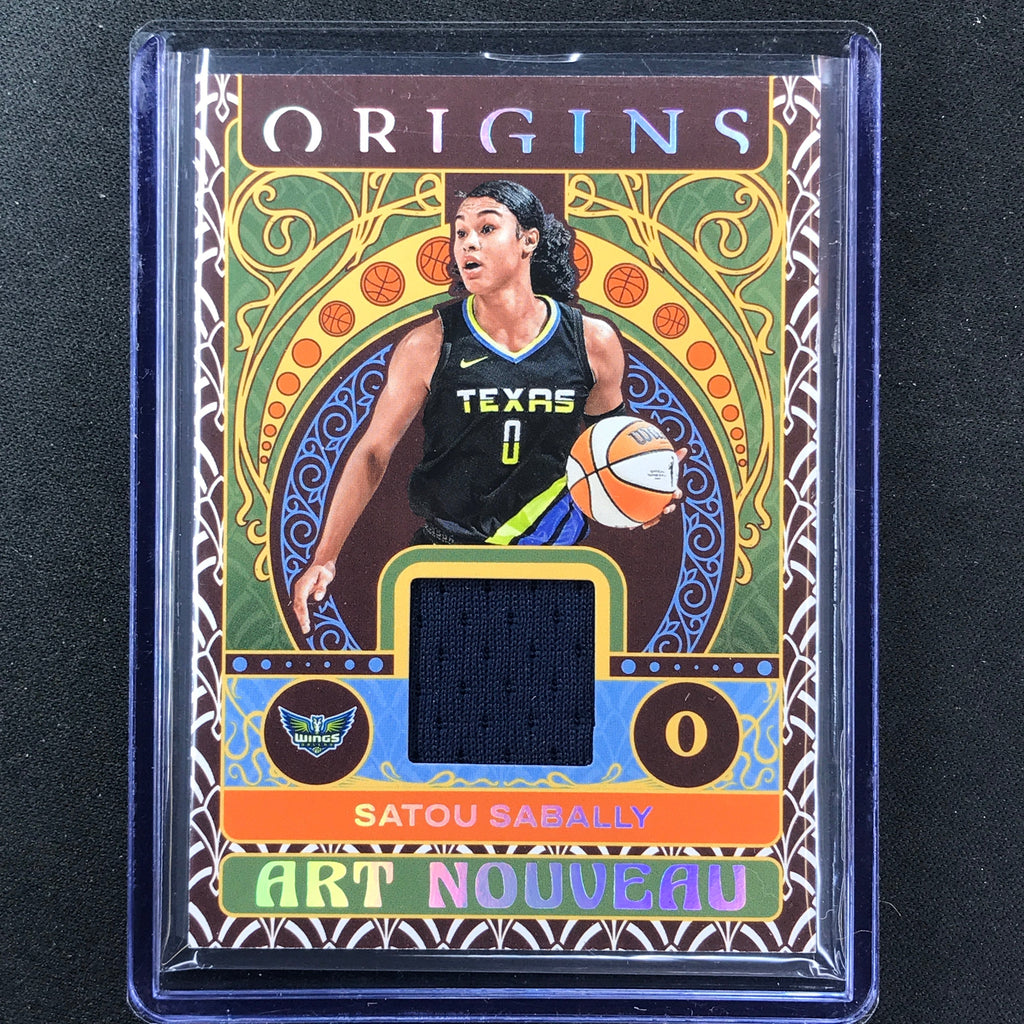 2023 Origins Wnba Satou Sabally Art Nouveau Memorabilia Patch Base No ...