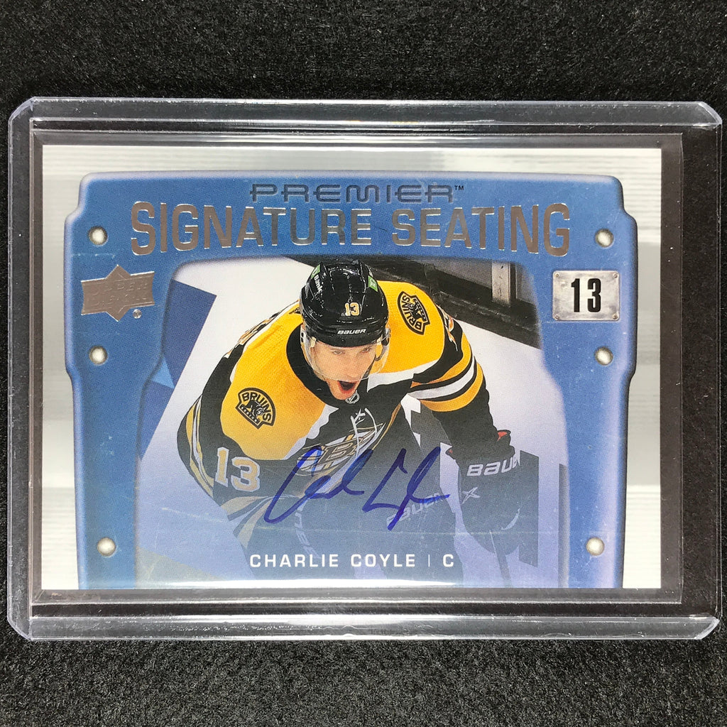 2021-22 Premier Nhl Charlie Coyle Signature Seats Seating Stars Auto N ...