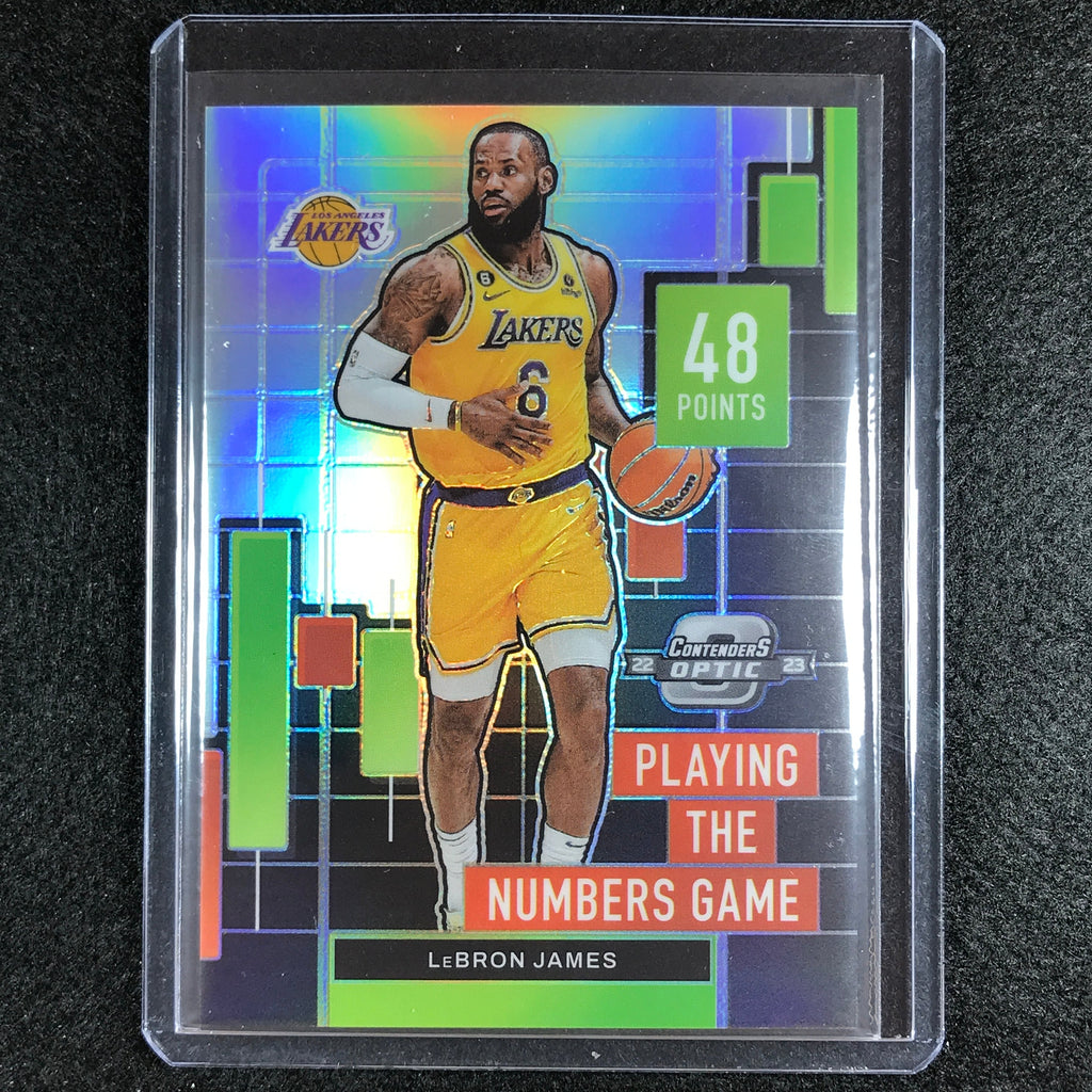 2022-23 Contenders Optic Lebron James Playing The Numbers Game Silver ...