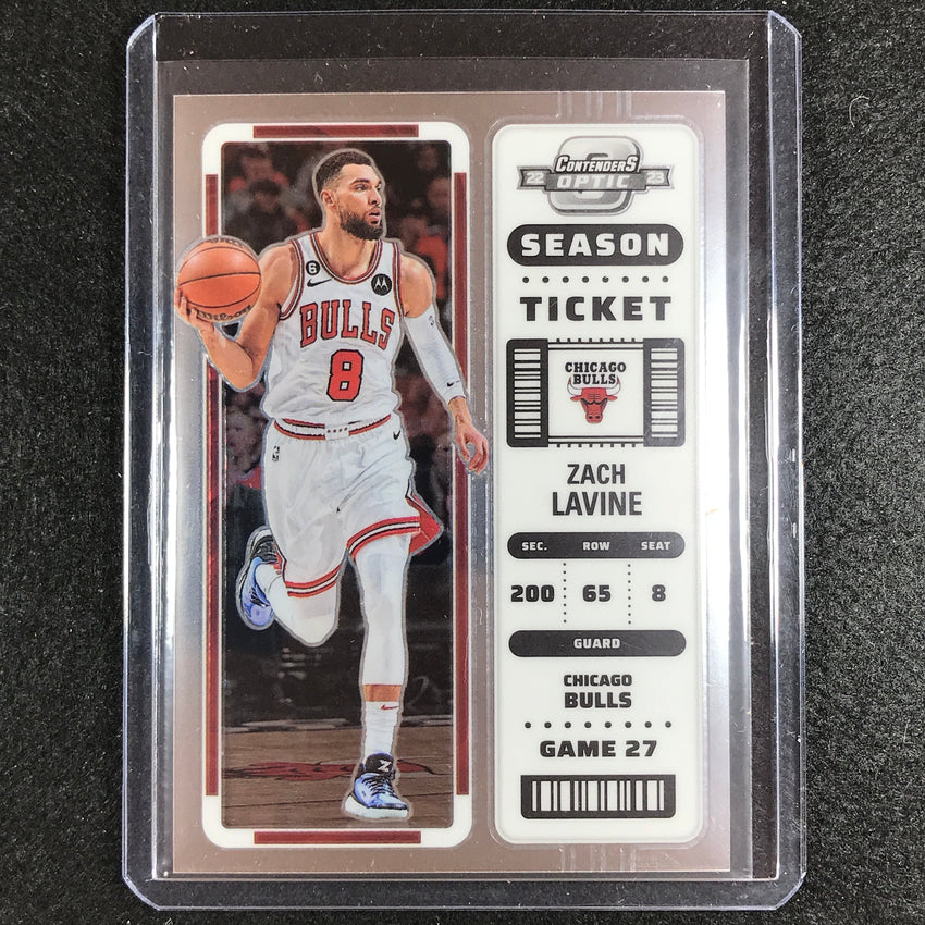 2022-23 Contenders Optic ZACH LAVINE Season Ticket Base #5 – Cherry ...