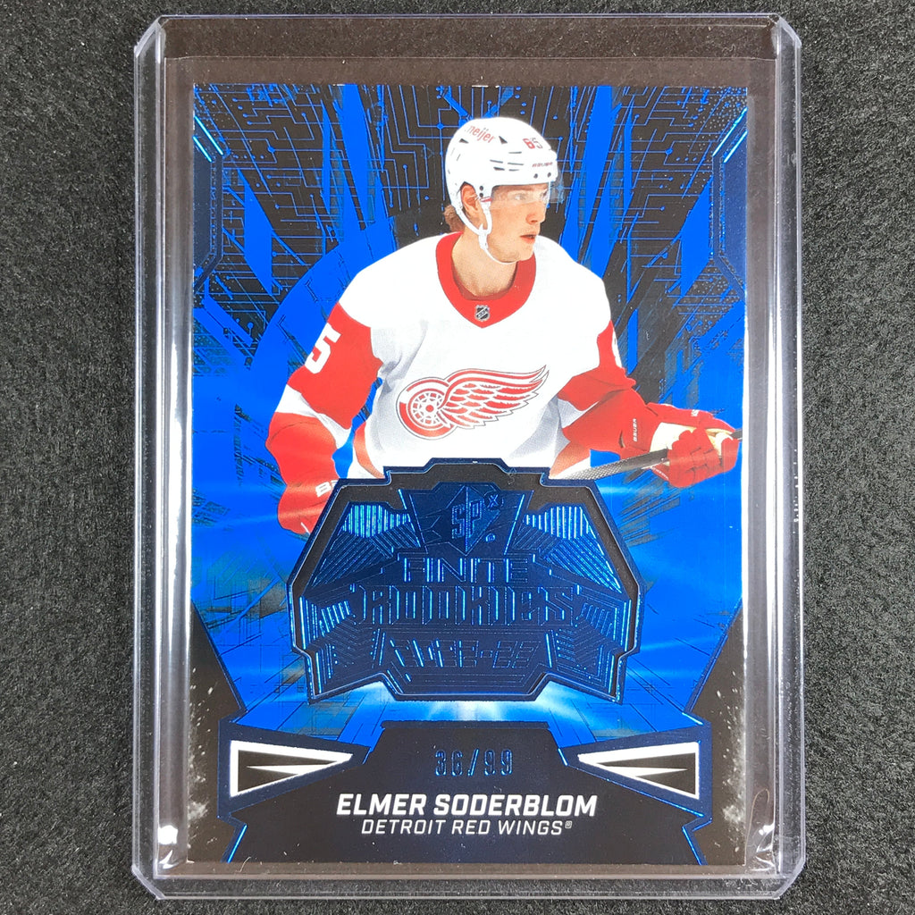 2022-23 Spx Nhl Elmer Soderblom Finite Rookies Platinum 36/99 – Cherry ...