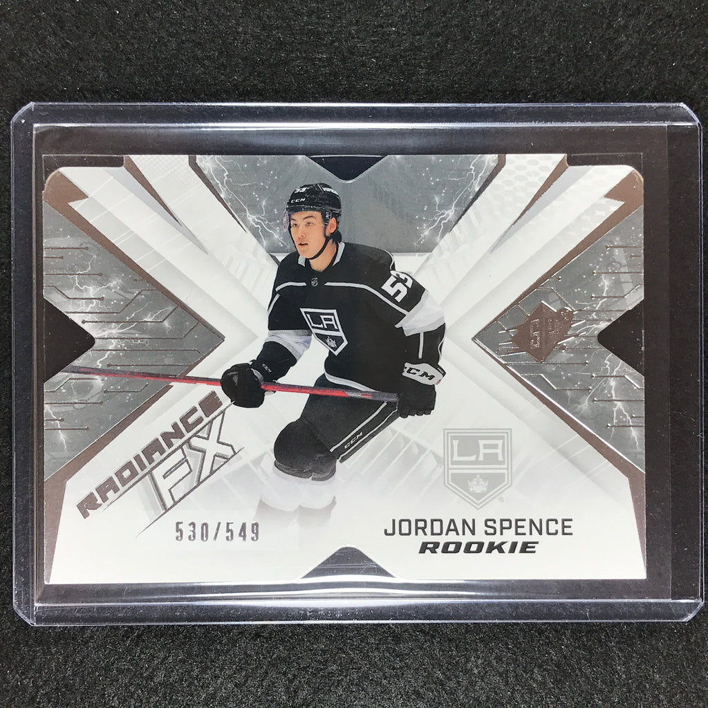 2022-23 Spx Nhl Jordan Spence Radiance Fx Rookie Silver 530/549 ...
