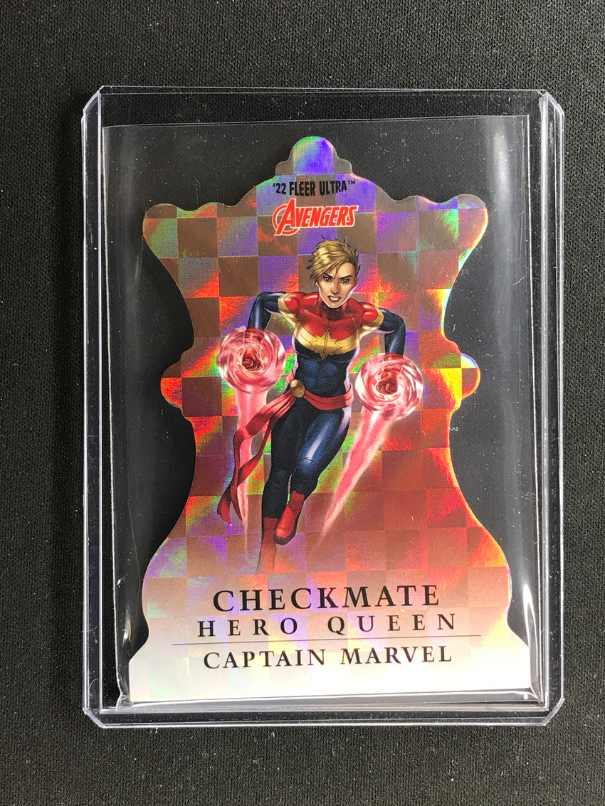 2022 Fleer Ultra Avengers CAPTAIN MARVEL Checkmate Die-Cut Hero Queen ...