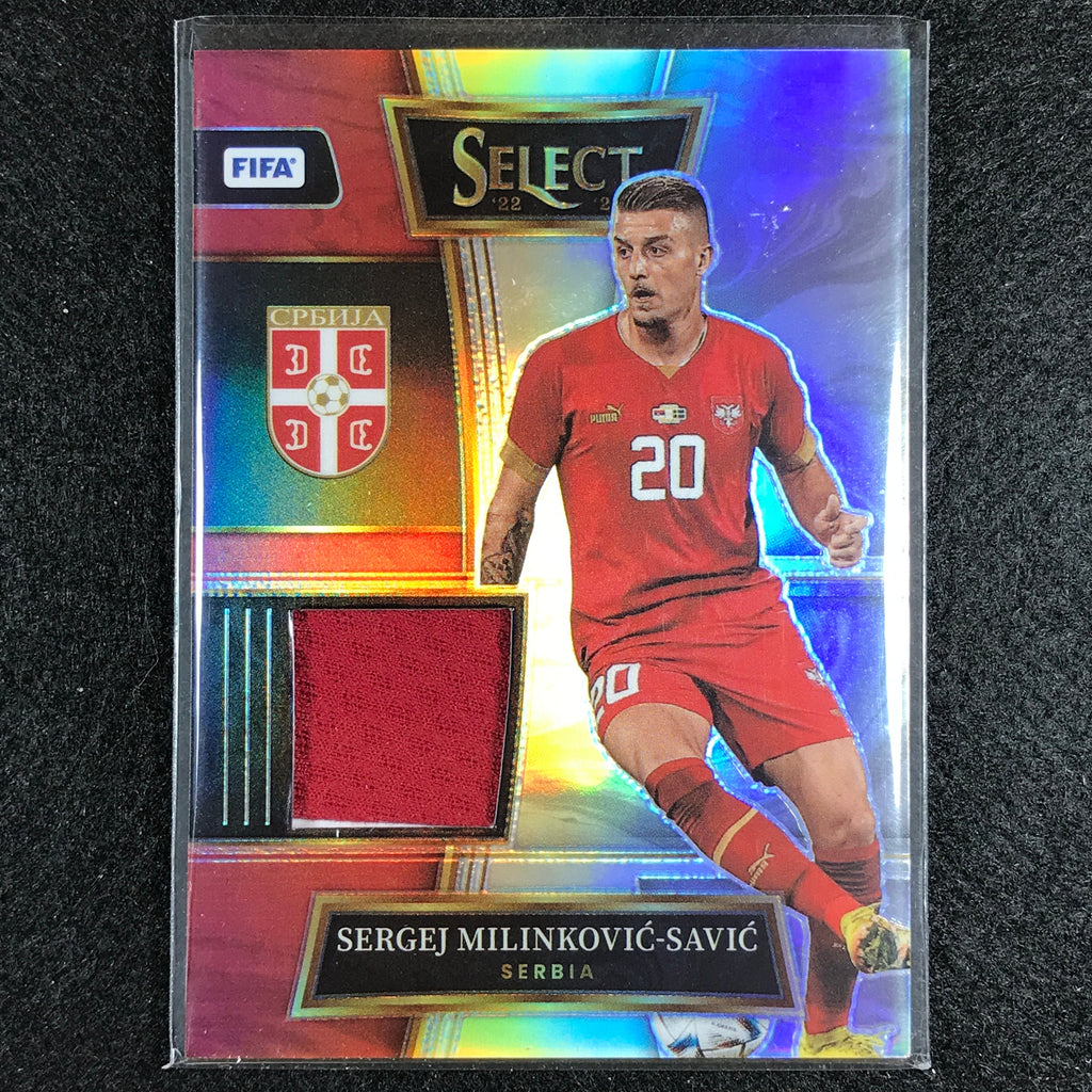 2022-23 Select Fifa Sergej Milinkovic-savic Swatches Jersey Relic Silv ...