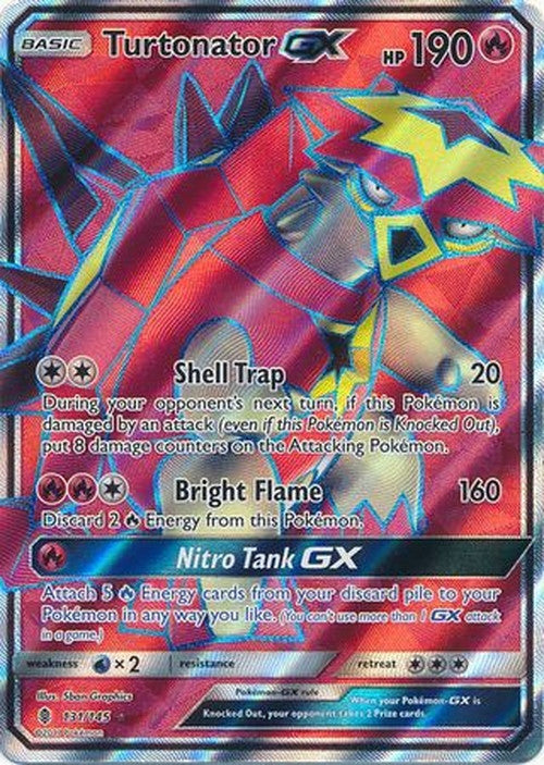 FULL ART Turtonator GX - 131/145 - Ultra Rare - Guardians Rising ...