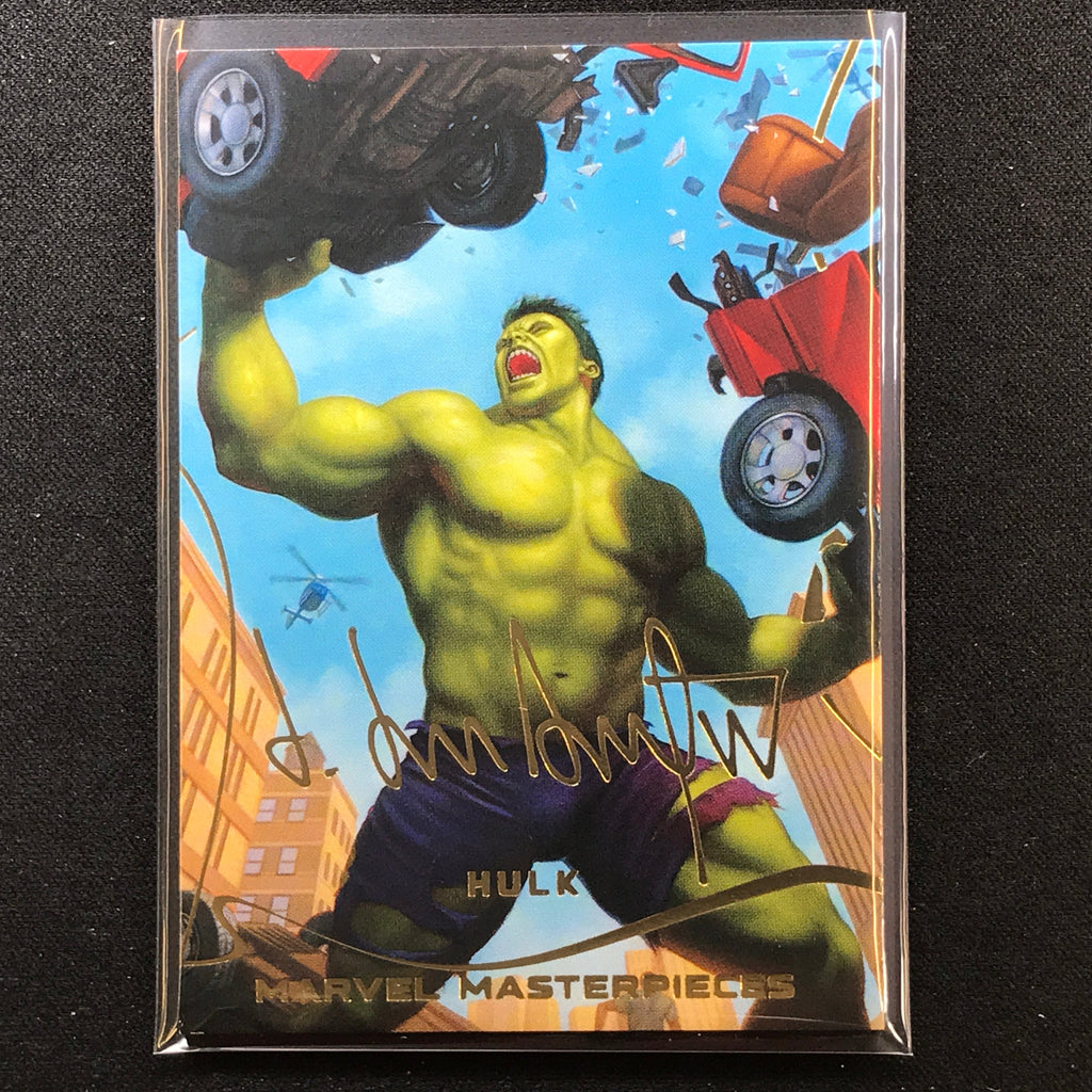 2022 Marvel Masterpieces HULK Base Gold Signature Series Foil #43 ...