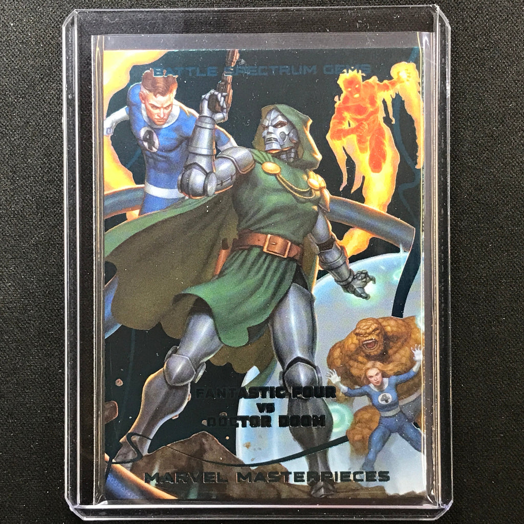 2022 Marvel Masterpieces Fantastic Four Doctor Doom Battle Spectrum Ge ...