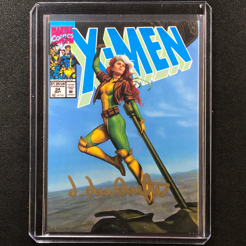 2022 Marvel Masterpieces Rogue Base Variant Cover Auto 1/10 Dan Dos Sa ...