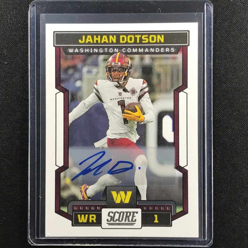 2023 Score JAHAN DOTSON Base Signatures Auto Base #256 – Cherry ...