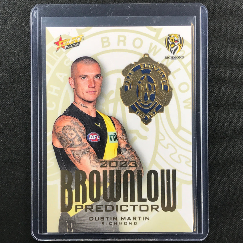 2023 Footy Stars Dustin Martin Brownlow Predictor Gold 210/260 – Cherry ...
