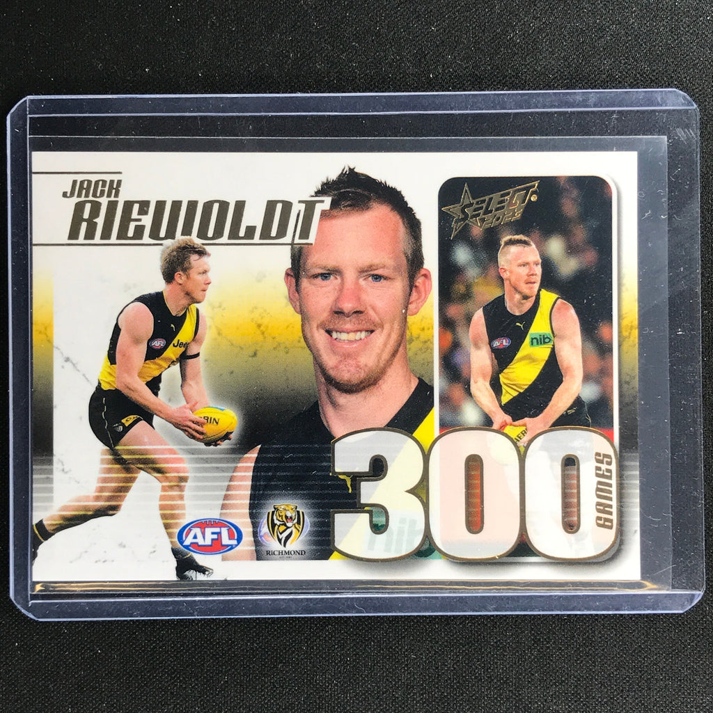 2023 Footy Stars Jack Riewoldt 300 Game Case Card No 169 – Cherry ...